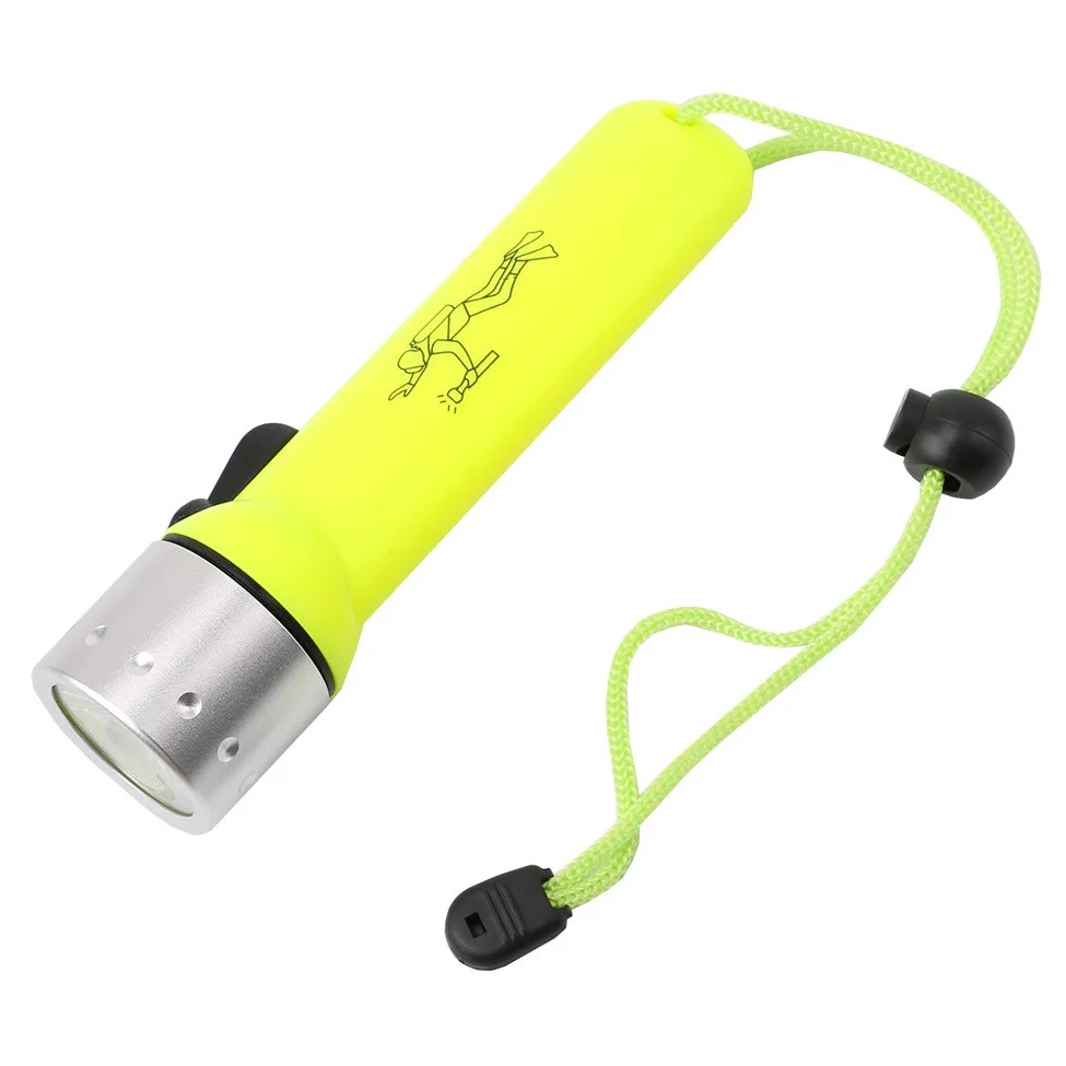 LED Diving torch Frogman dive flashlight flick switch 300 Lumens ...
